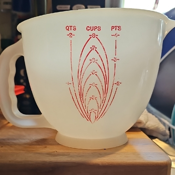 Tupperware | Kitchen | Tupperware Measuring Pitcher With Red Markings ...